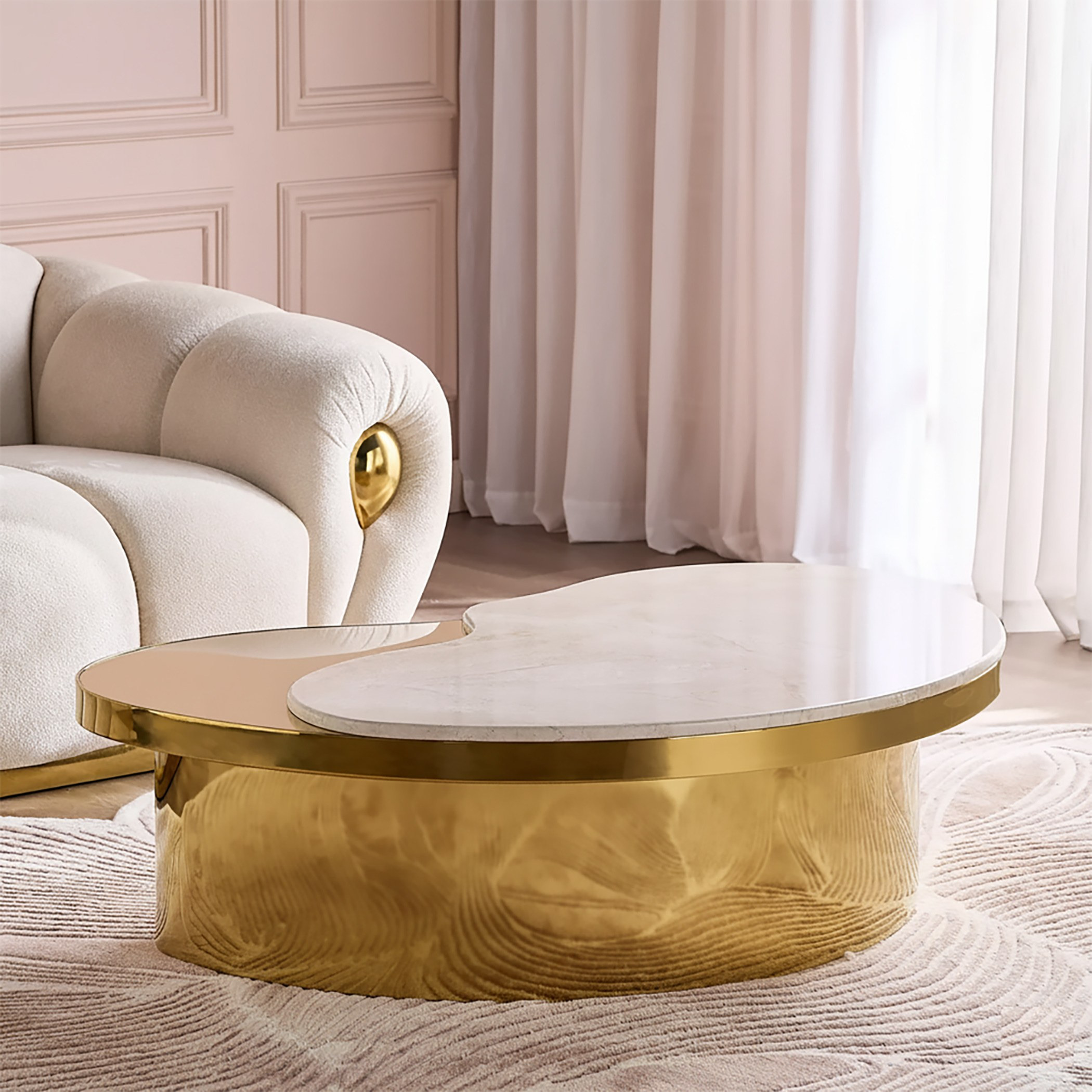Shop Raqiya Marble Top Coffee Table | Homecentre Egypt
