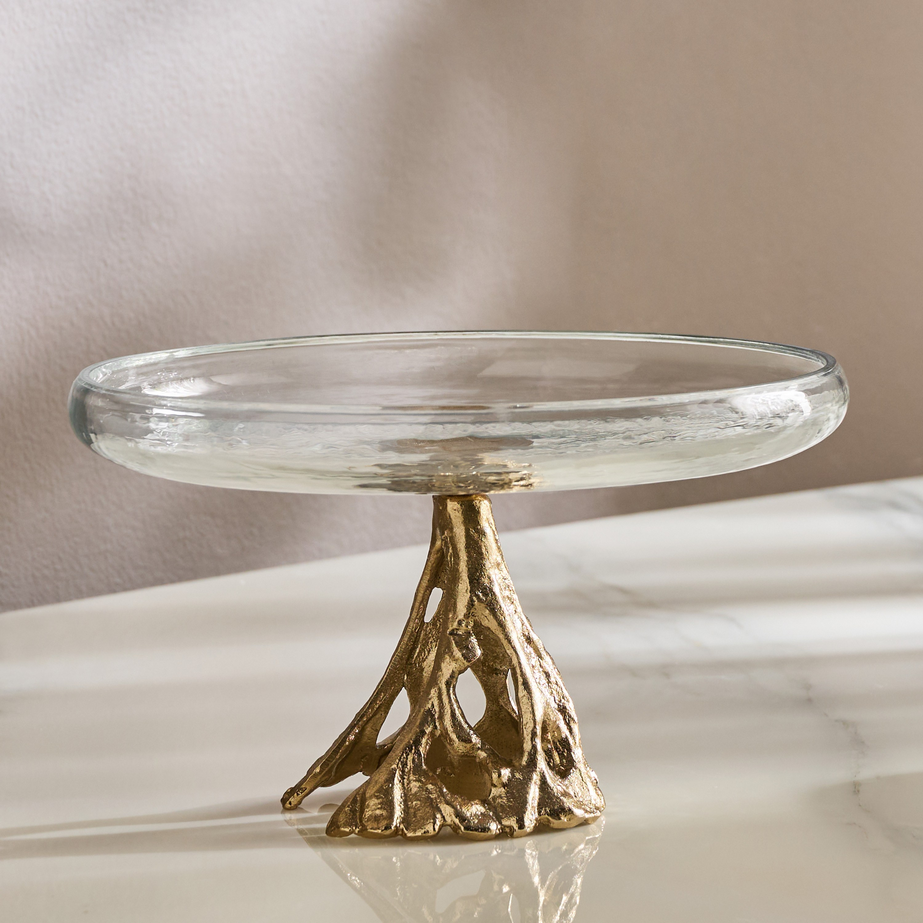 Shop Dara Crest Glass Decorative Platter - 30x30 cm Online | Home ...