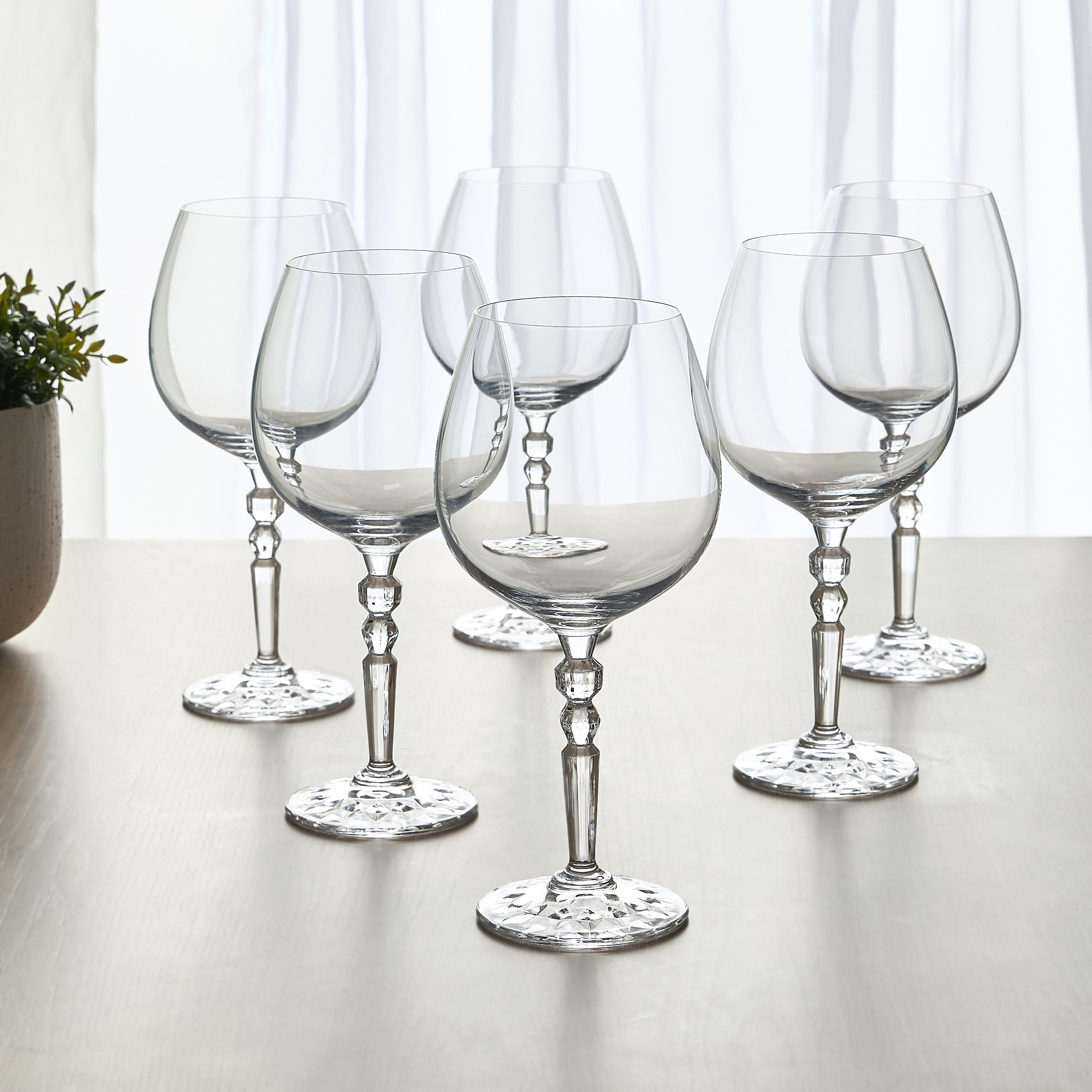 Shop Dahab Maria 6-Piece Stem Glass Set - 750 ml | Homecentre Oman
