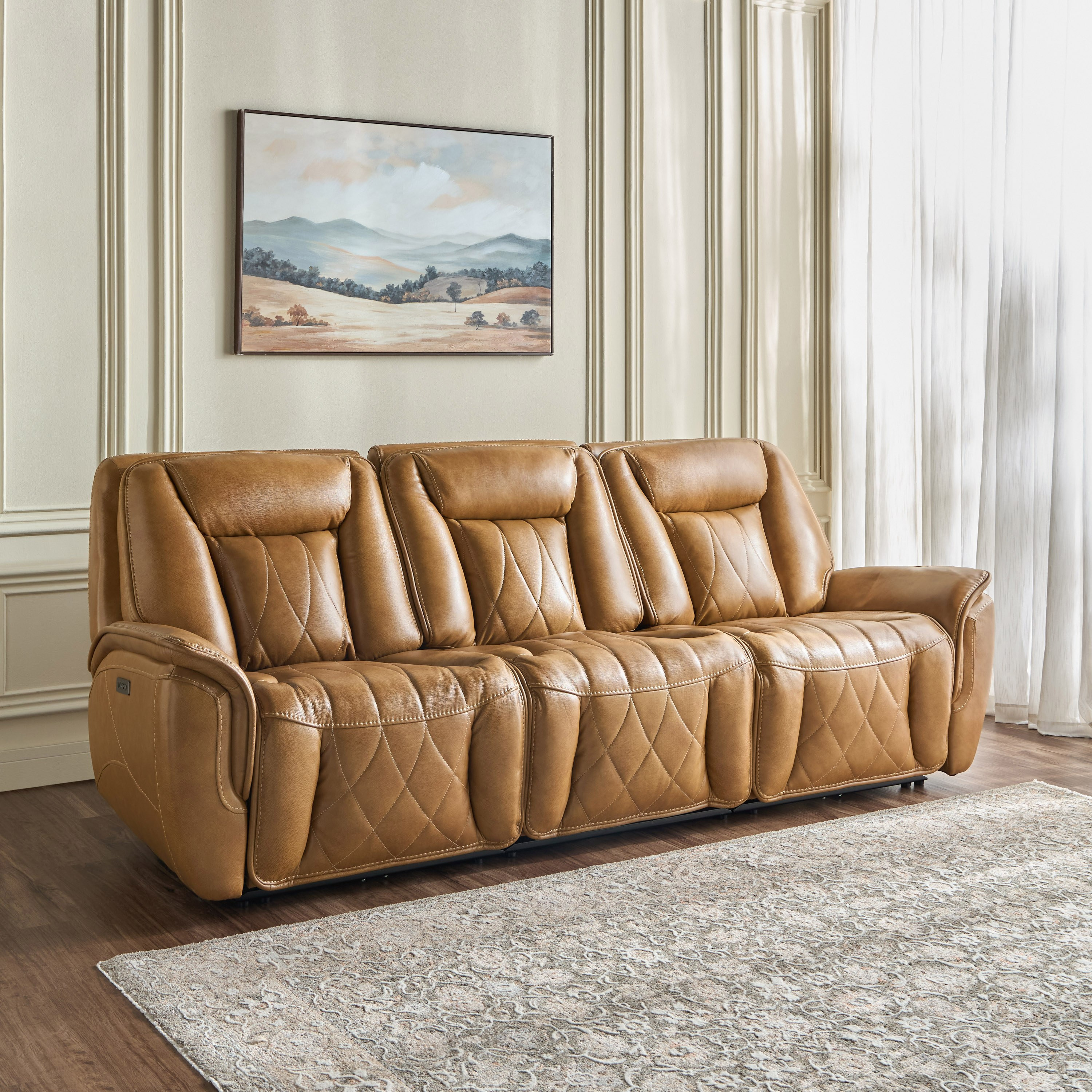 Shop Maximus 3-Seater Leather Electric Recliner | Homecentre UAE