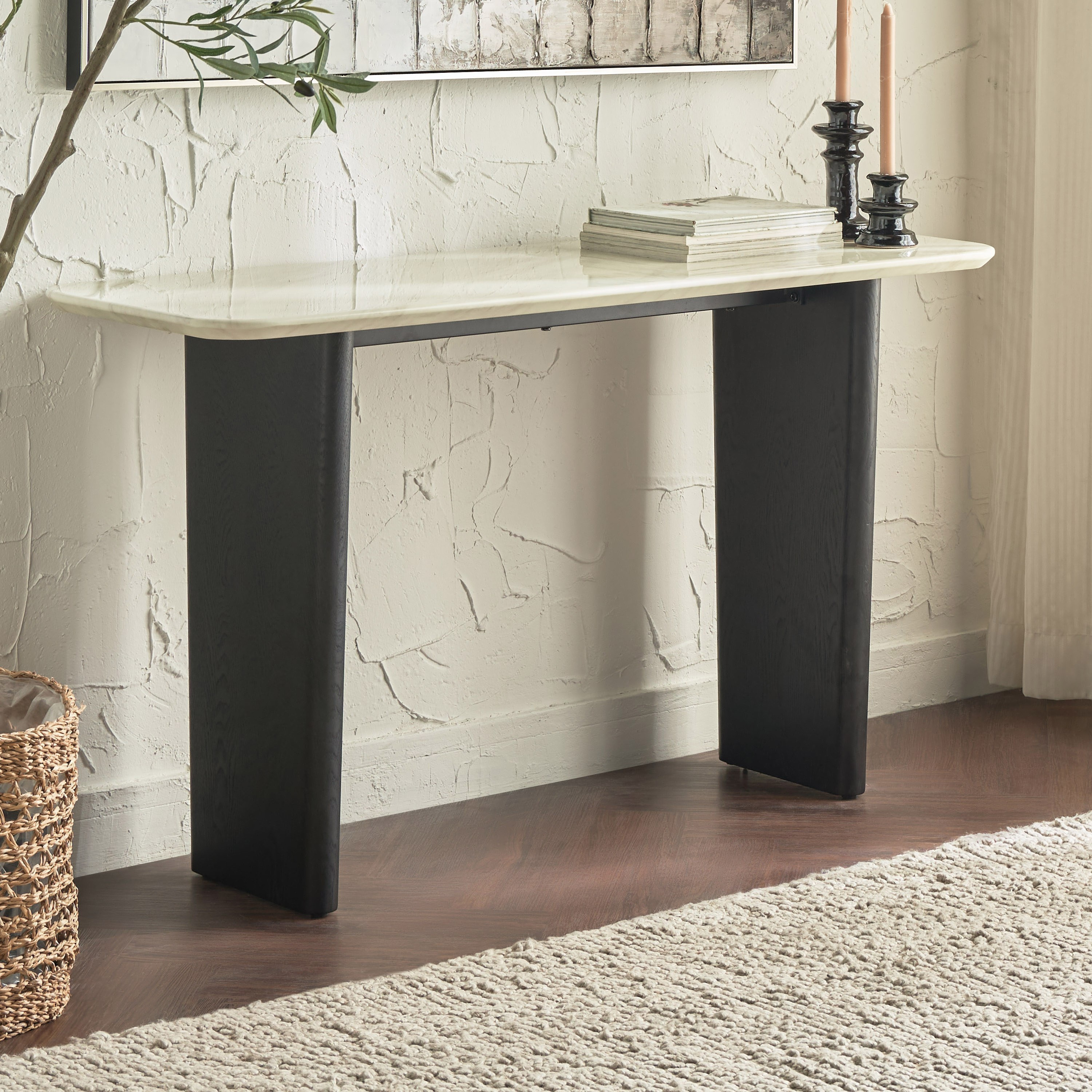 Shop Stanton Console Table - Charcoal/White | Home Centre UAE
