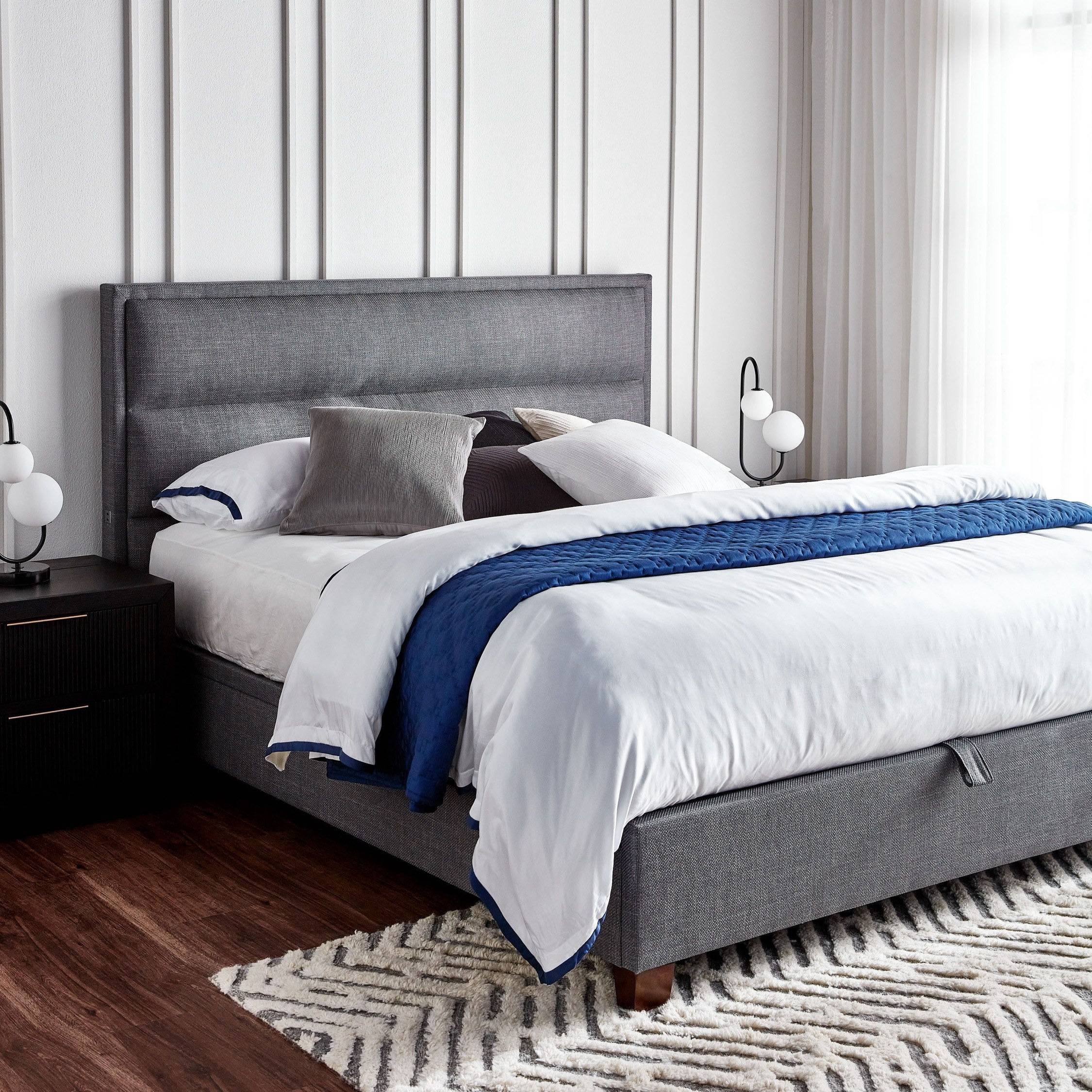 Shop Stellar Ace Bed with Hydraulic Storage - 160x200 cm Online ...